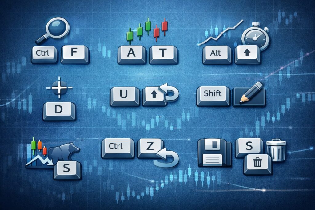 TradingViewのショートカットキー一覧｜作業効率を上げる使い方